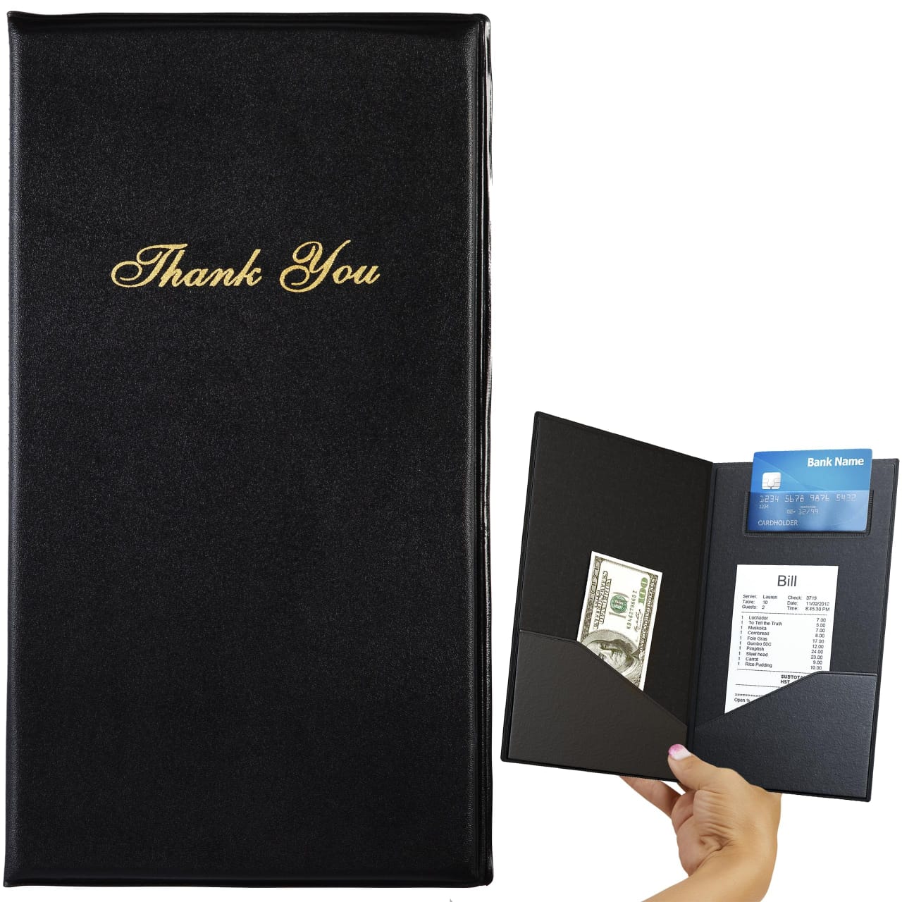 Thank You Guest Receipt Folder /Check / Bill Presenter – Mila Kitchen