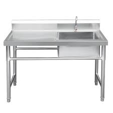 Stainless Steel Single Pot Sink with left Side 1200 X 700mm with under ...